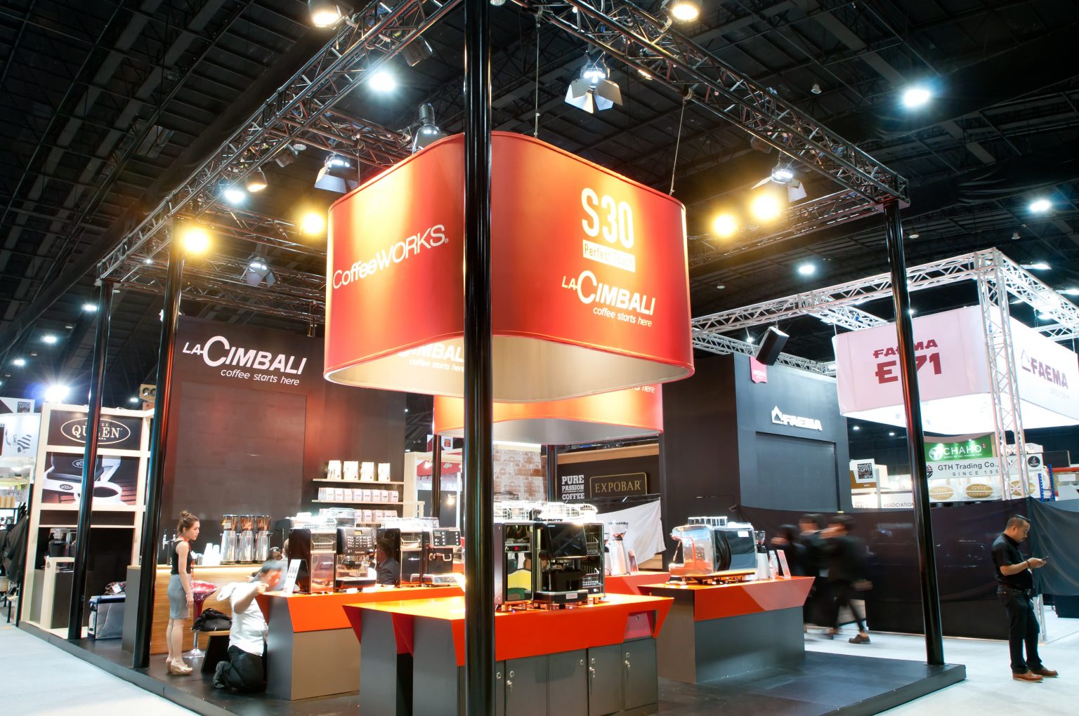 COFFEE WORKS & LA CIMBALI - EXHIBITION STAND DESIGN & BUILD - Fret Free ...